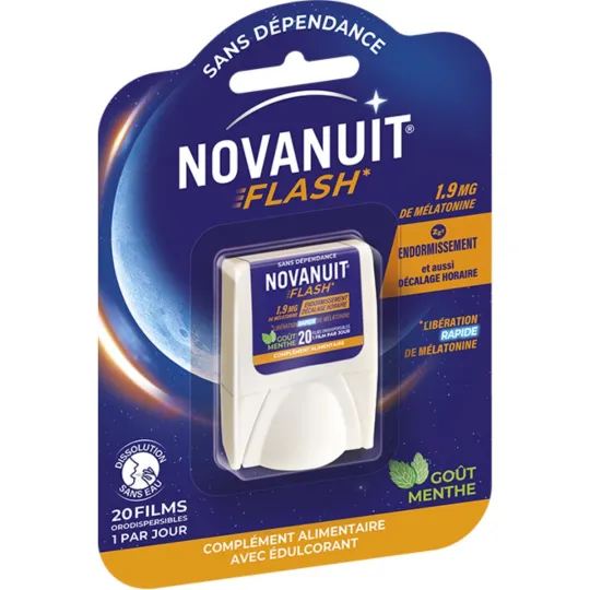 Novanuit Flash 1.9mg Mélatonine Menthe