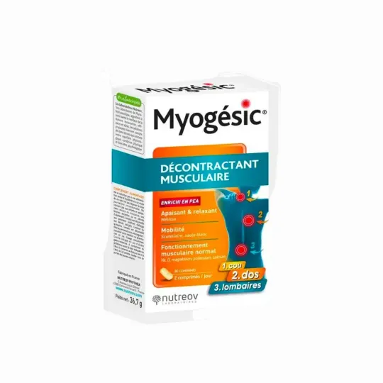 Nutreov Myogesic Décontractant Musculaire 30 comprimés